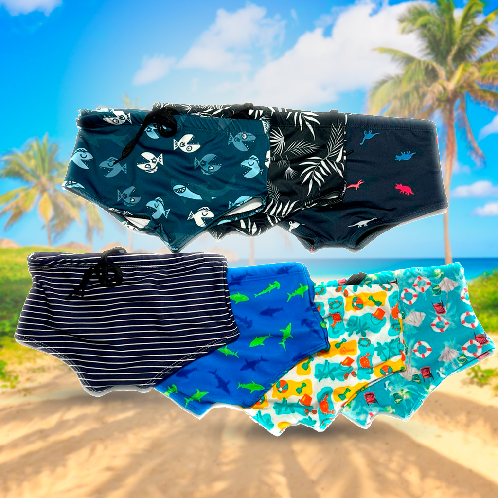 Sunga menino infantil boxer 2 a 12 anos | Shopee Brasil