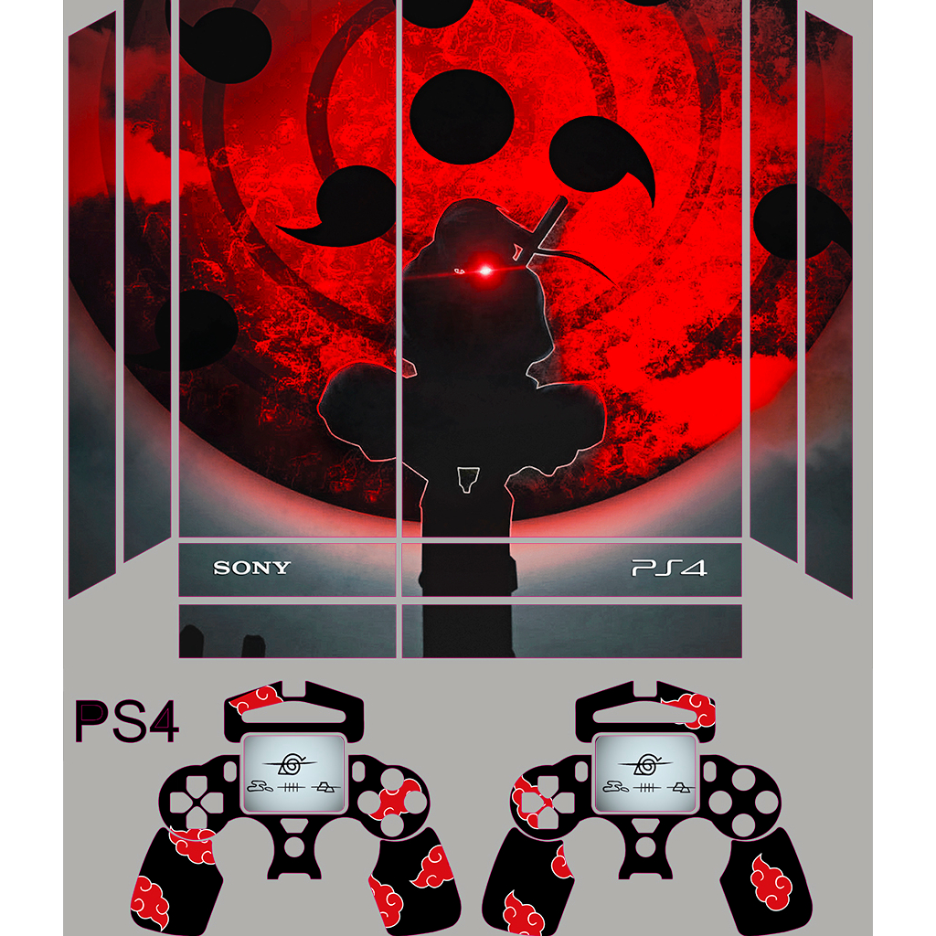 Skin Adesiva PS4 Fat - Itachi Akatsuki Naruto | Shopee Brasil