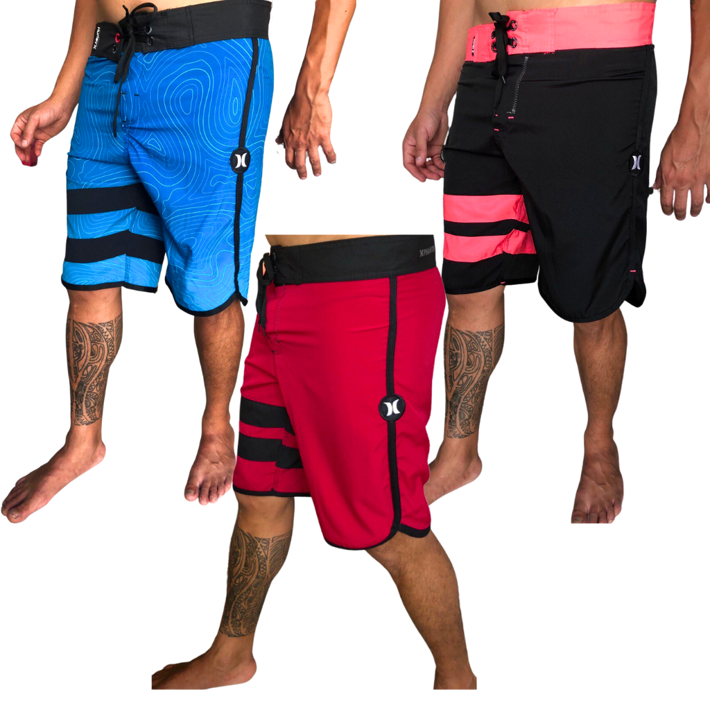 Kit 3 Bermuda Masculina Elastano Phantom / Bermuda Elastano Masculino ...