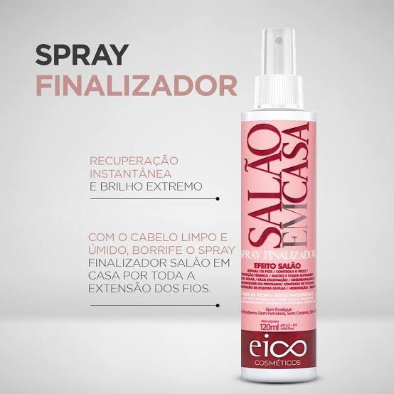 Spray Finalizador Eico Salao Em Casa 120ml | Shopee Brasil