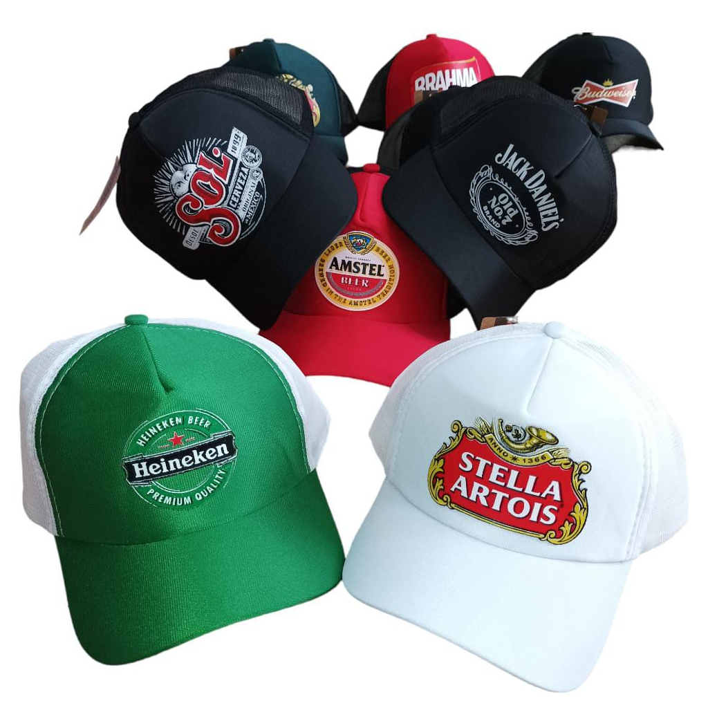 Boné ATACADO Telinha Snapback 10 Bonés Kit Marcas Cervejas Símbolo ...