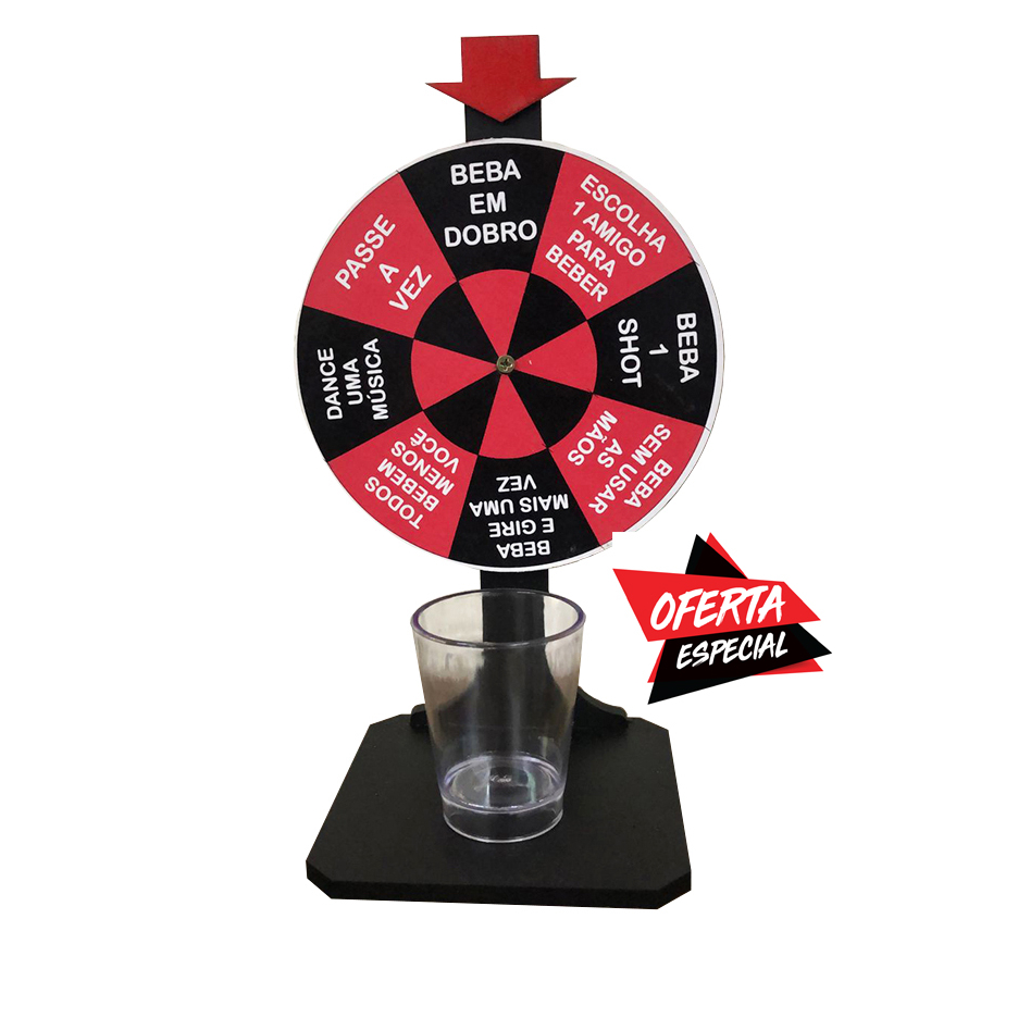 Roleta de Shot Bebida Tequila Festa Beber Drink Amigos | Shopee Brasil