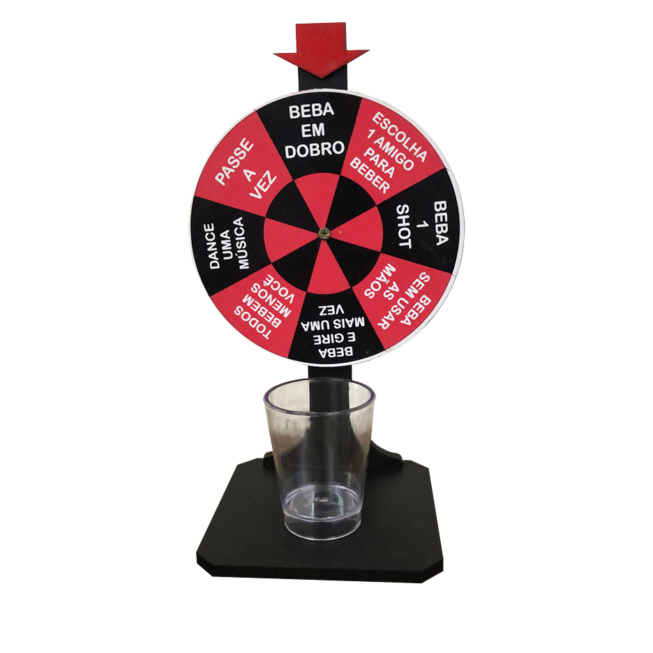 Roleta Roda de Shot Bebida Tequila Amigos | Shopee Brasil