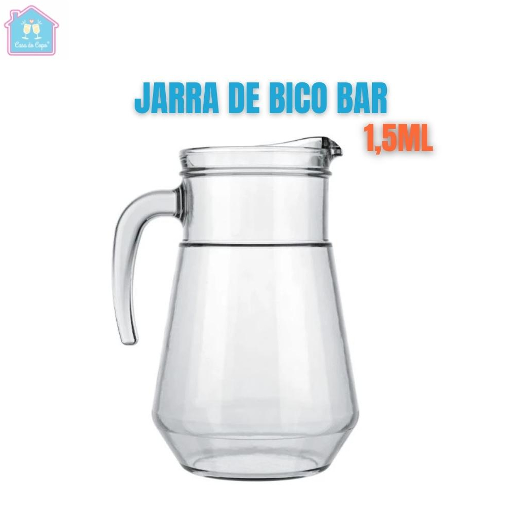 Jarra Suco Vidro Bar 1550ml Multiuso | Shopee Brasil
