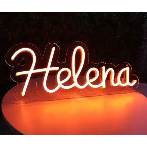 Luminaria Letreiro Neon Led Personalizado De 8 A 10 Letras | Shopee Brasil
