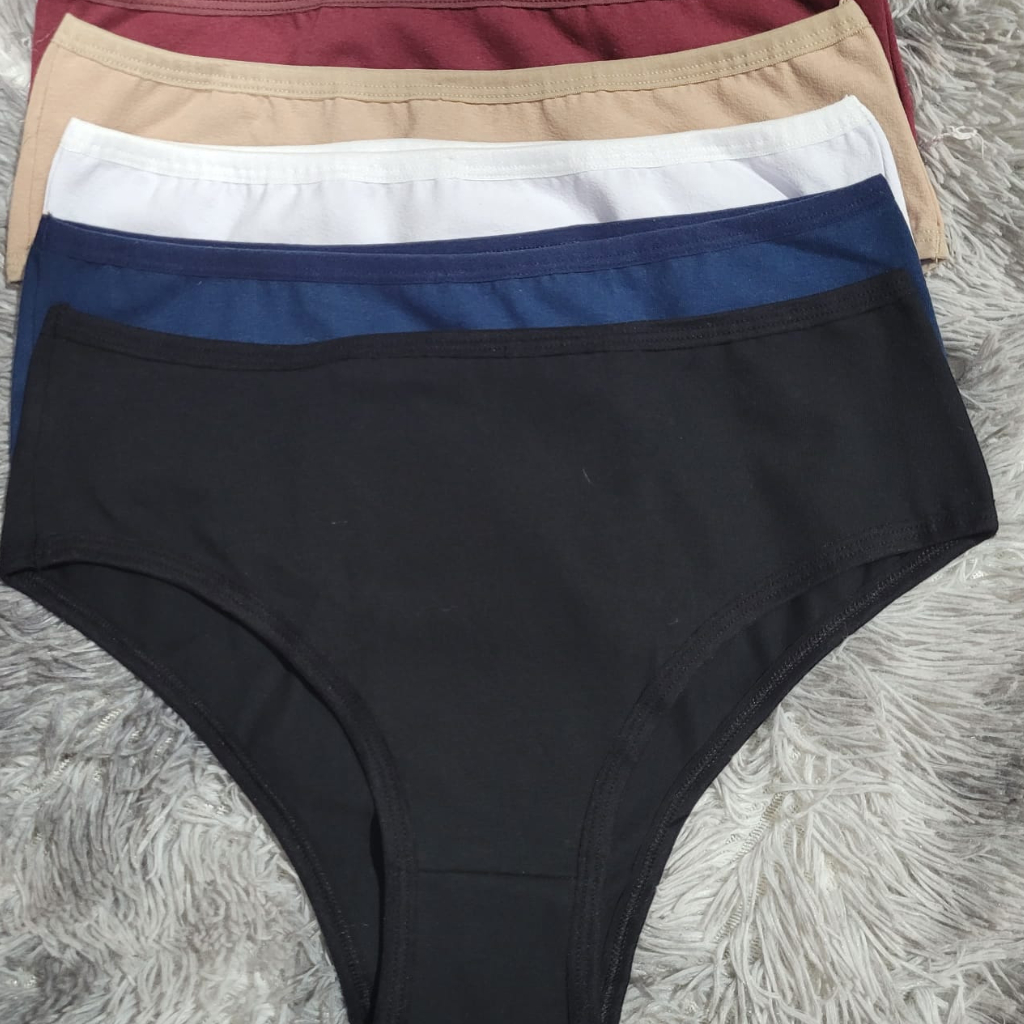 Kit 5 Calcinhas tangão algodão conforto, calçola, tamanho Plus Size do ...