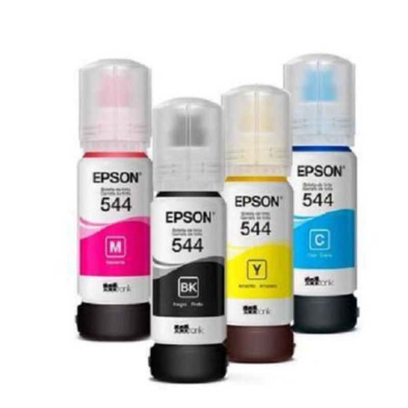 Tinta Original Epson L3250 L3210 T544 L3150 - Kit 04 Cores | Shopee Brasil