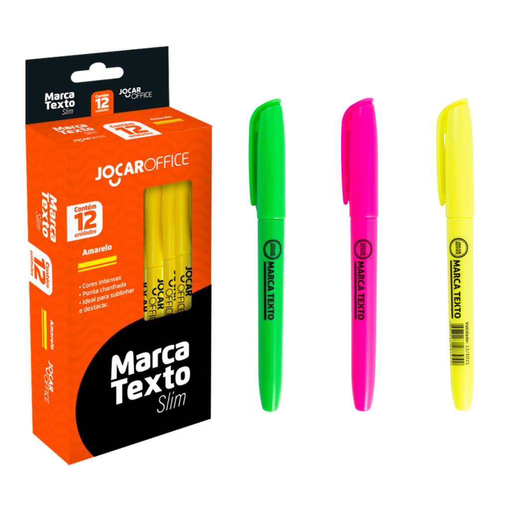 Marca Texto Slim Jocar Office 1 Unidade | Shopee Brasil