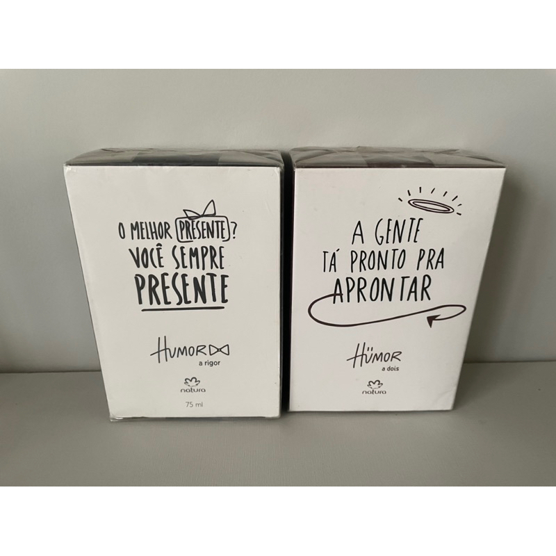 kit Natura humor a rigor e a dois 2022 75ml cada embalagem lacrada ...