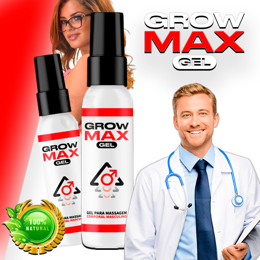 Gel Grow max 100% Natural Original sem contra indicações | Shopee Brasil