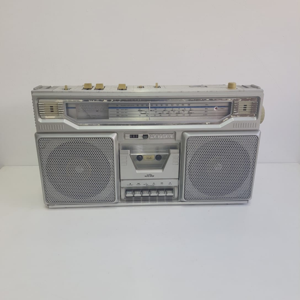 RADIO GRAVADOR STEREO - BOOMBOX POLYVOX - MODELO RG 800 | Shopee Brasil