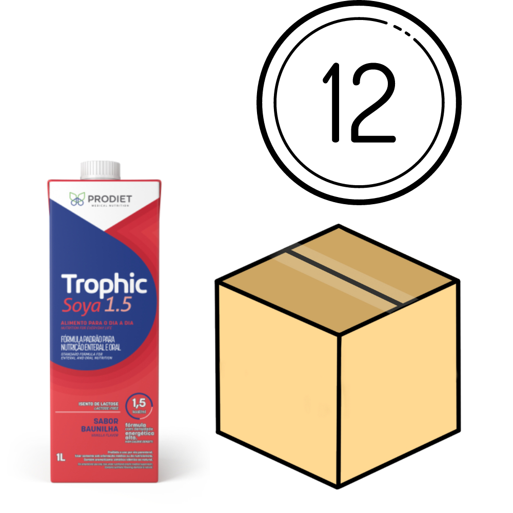 NUTRICAO DIETA ENTERAL TROPHIC 1.5 SOYA TP 1000ML - 12 UNIDADES | Shopee Brasil