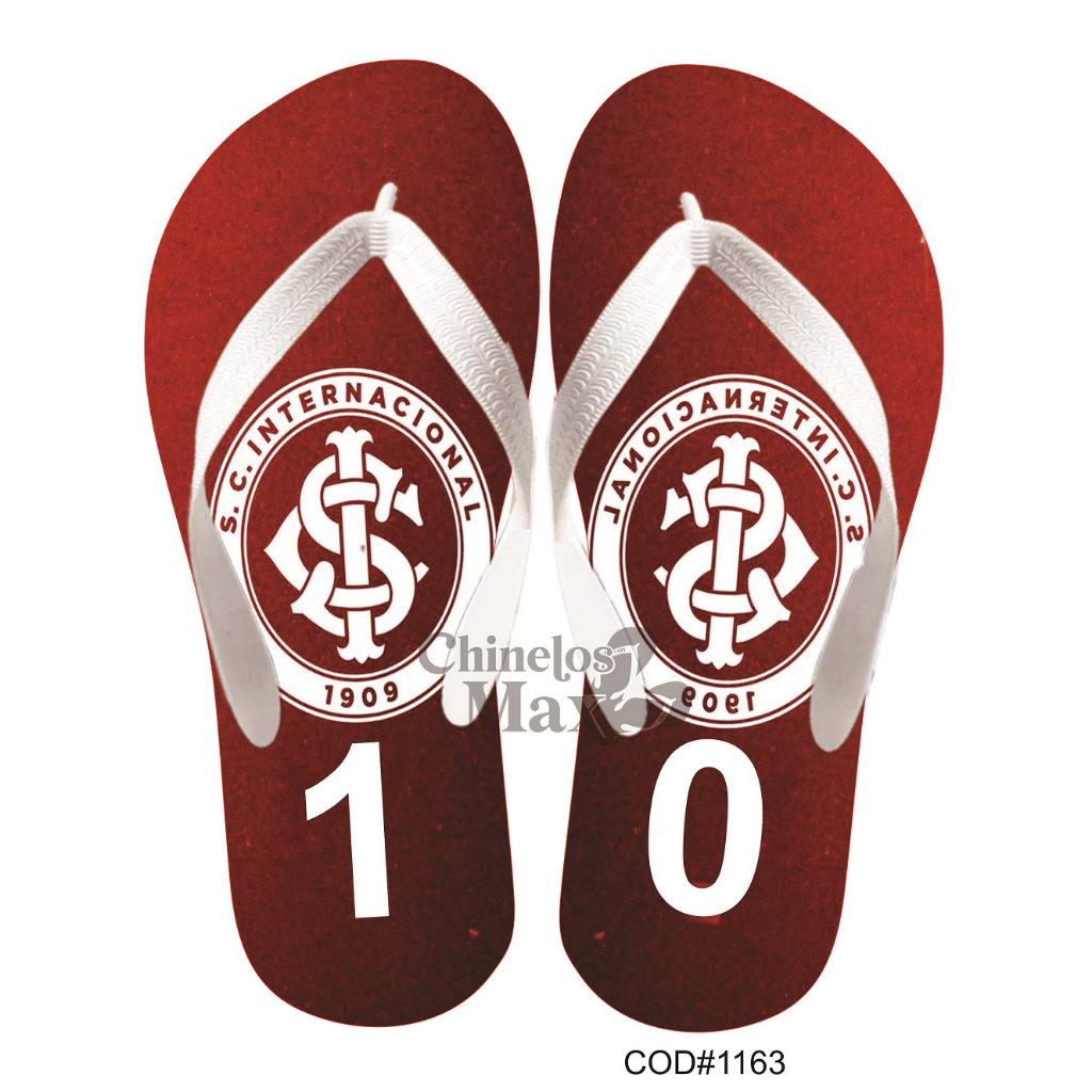 Chinelo do Internacional estampas variadas | Shopee Brasil