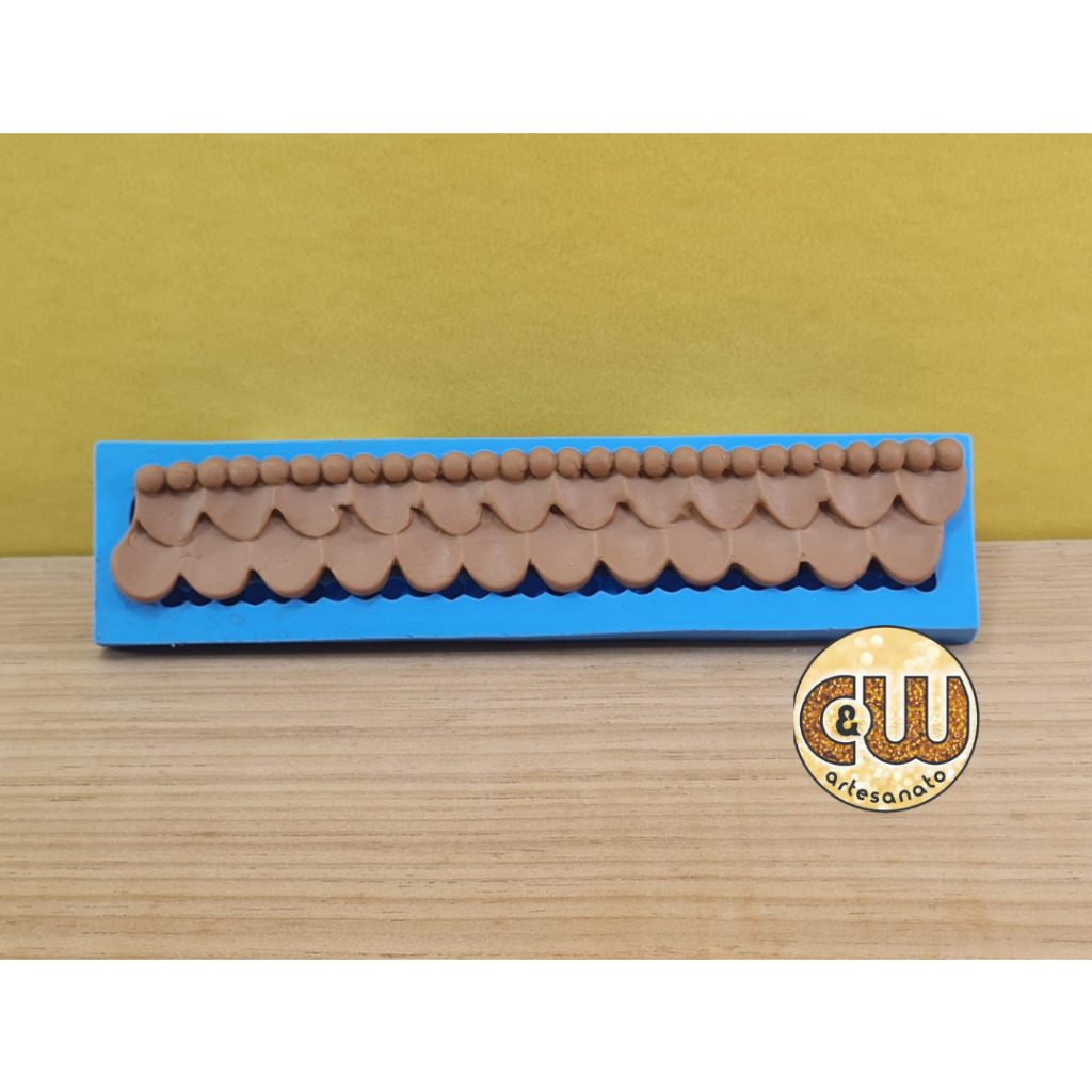 Molde Silicone Renda / Telhado fina Confeitaria e Artesanato - Festa ...