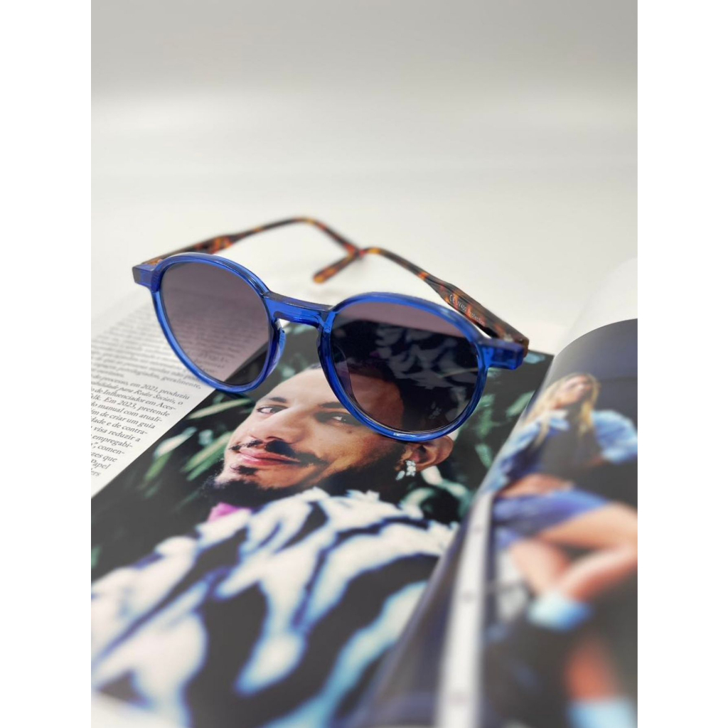 Oculos de sol feminino e masculino modelo da redondo da moda 2023 UV400 protecao lancamento ...