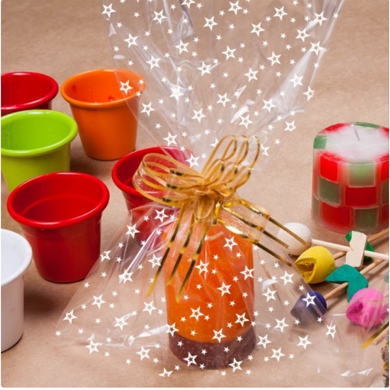 50 sacos de celofane para presentes transparente e decorado | Shopee Brasil