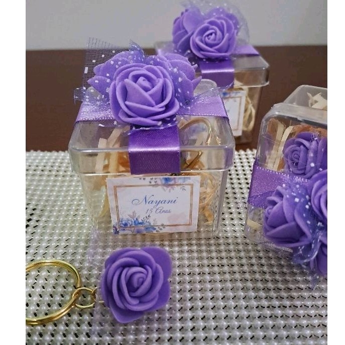 Kit 30 Lembranças Personalizadas l Aniversário l 15 anos l Lilás l Roxo ...