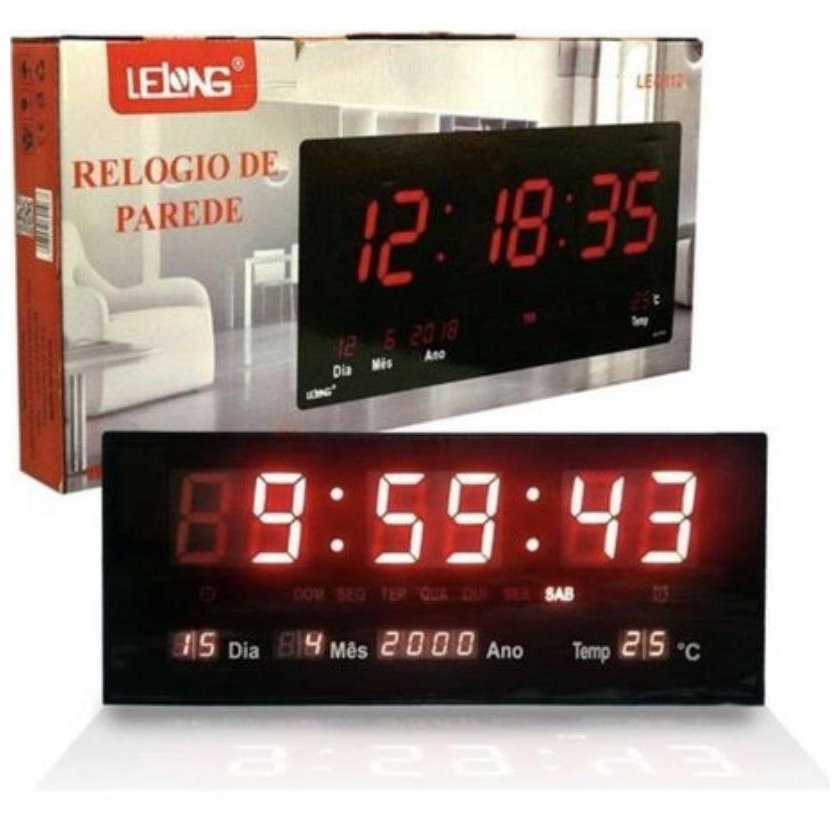 Relógio de parede digital | Shopee Brasil