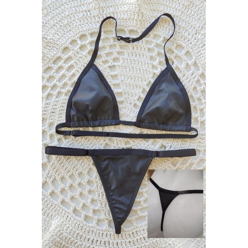 Biquíni Micro Marquinha De Fita Para Bronze Tecido Cirrê Shopee Brasil