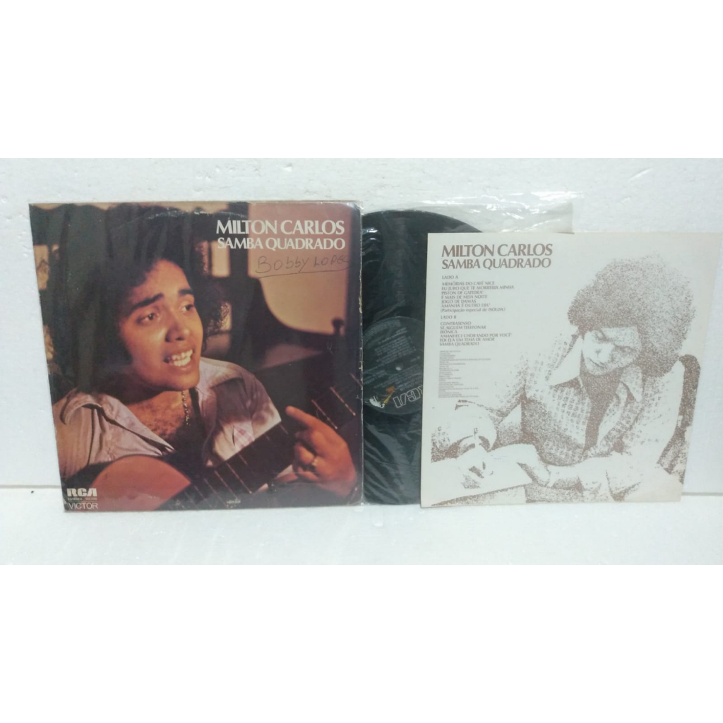 Lp Milton Carlos - samba quadrado - disco de vinil | Shopee Brasil