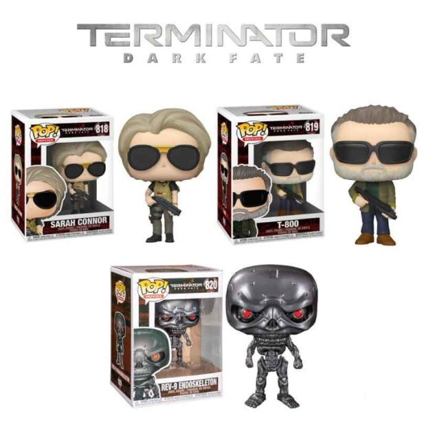 Set Funko Pop Exterminador Do Futuro Sarah Connor 818 T-800 819 REV-9 ...