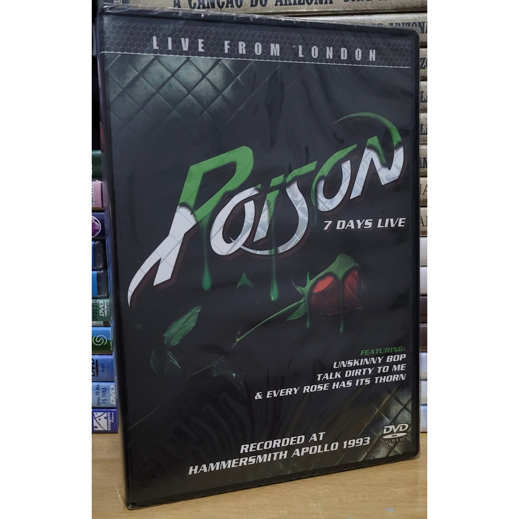 DVD Poison 7 Days Live From London (Original Lacrado) | Shopee Brasil