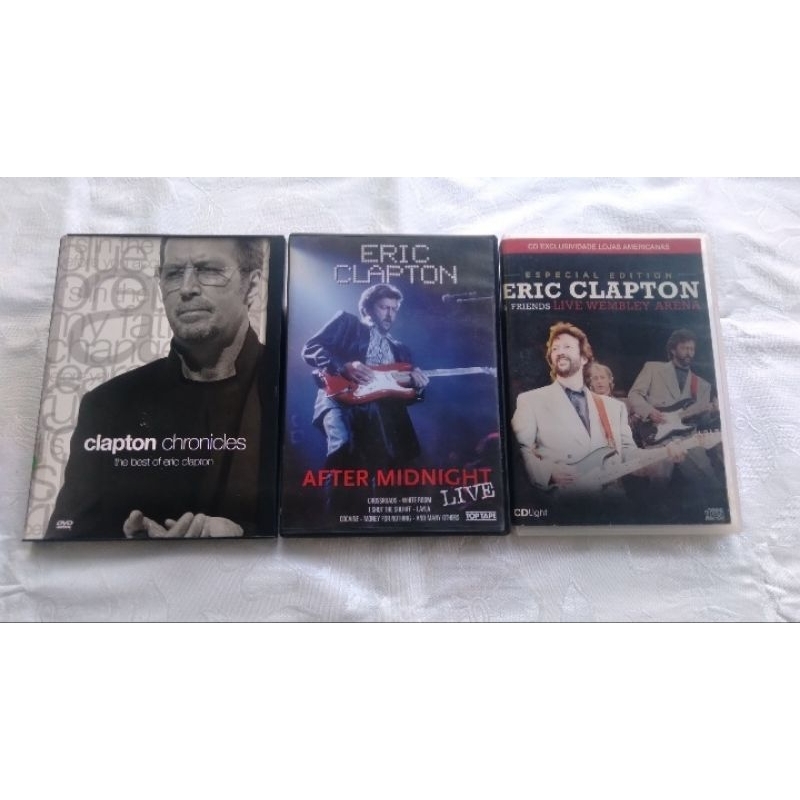 KIT 3 DVDS eric clapton | Shopee Brasil