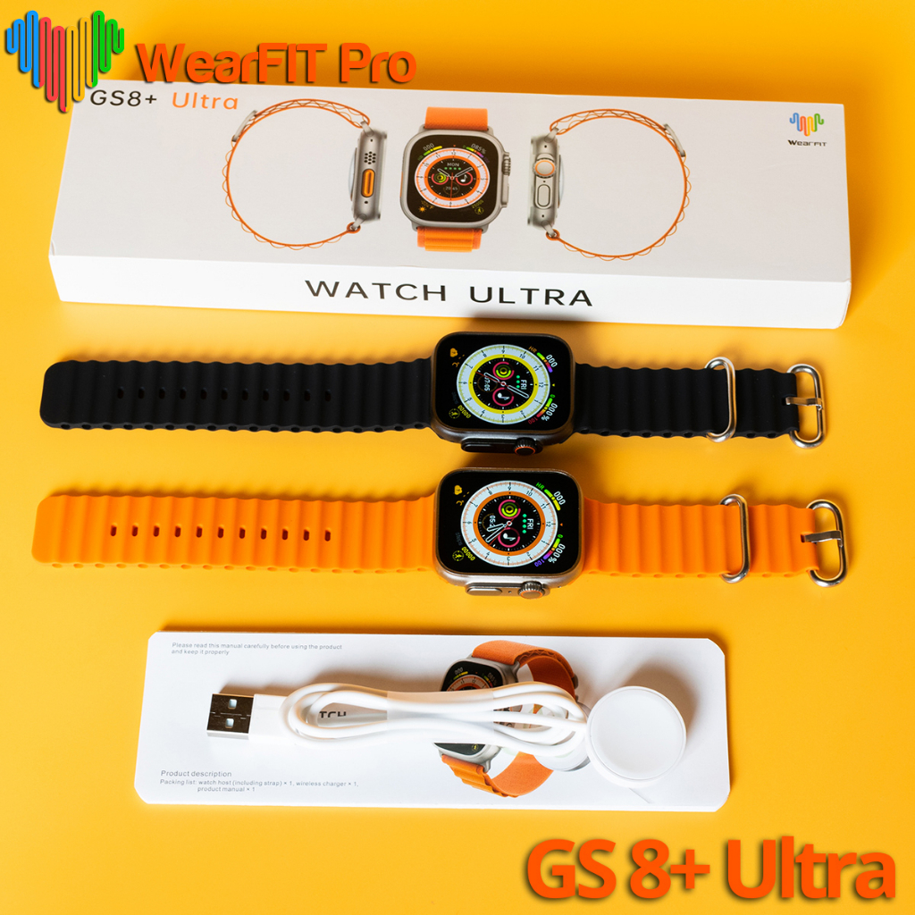 Relógio Original GS8 + Ultra Smart Watch 49mm Série IWO 8 NFC Pressão ...