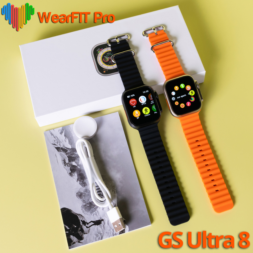 Smartwatch GS Ultra 8 Titânio 1 : 1 49mm Capa Bluetooth Chamada NFC ...