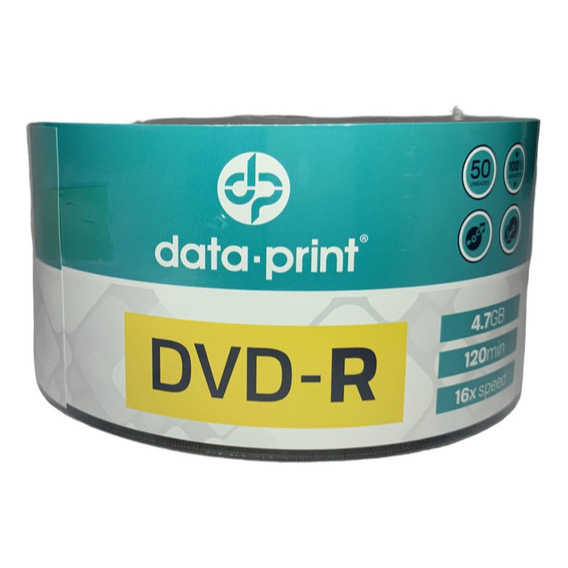 DVD-R Logo 4.7GB Data Print 16x Pct 50 Unidades | Shopee Brasil