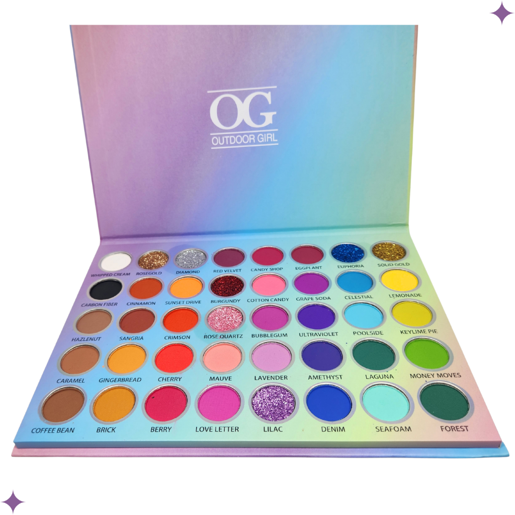 Paleta De Sombras Outdoor Girl, Uso Profissional, 40 CORES - LIVING IN ...