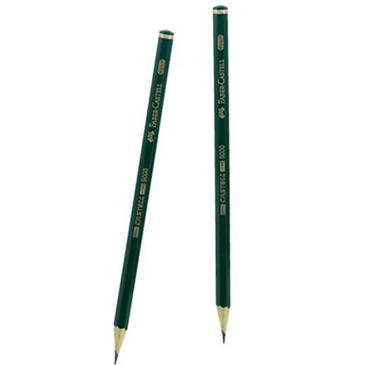 Kit 2 Lápis Grafite 2B, Faber-Castell, 9000 | Shopee Brasil