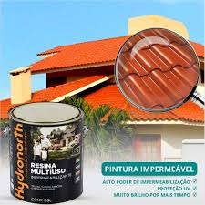 RESINA / TINTA PARA TELHADO COR/; CERAMICA ONIX / INCOLOR 900ML ...