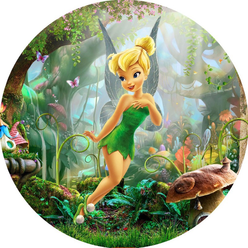 Painel Redondo Tinker Bell 50x50 | Shopee Brasil