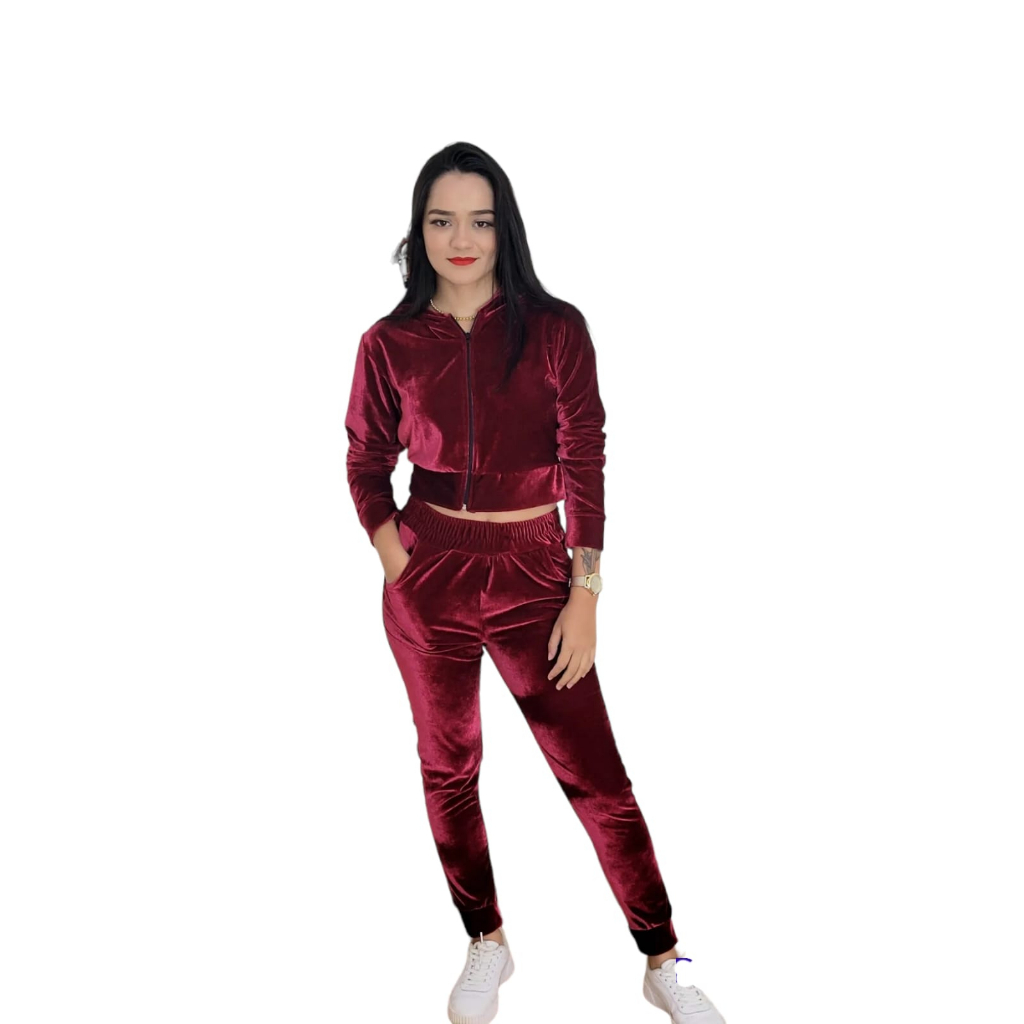 Conjunto de Frio Veludo Cristal Plush Com Capuz | Shopee Brasil Conjunto de Frio Veludo Cristal Plush Com Capuz | Shopee Brasil