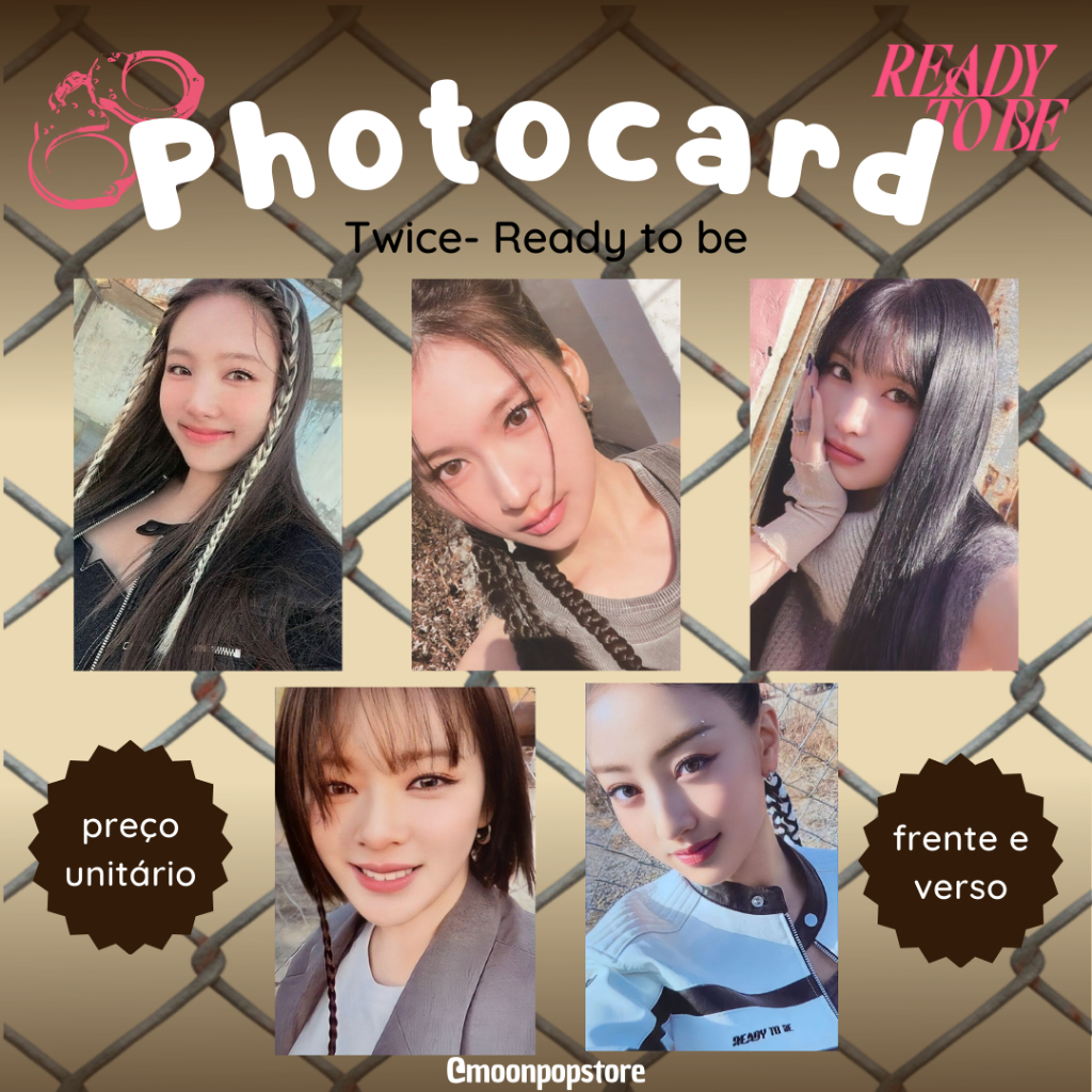 Photocard Kpop Twice Ready to be- Fanmade frente e verso | Shopee Brasil