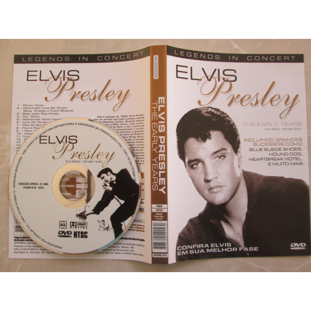 DVD - ELVIS PRESLEY - Legends In Concert / The Early Years / Confira ...
