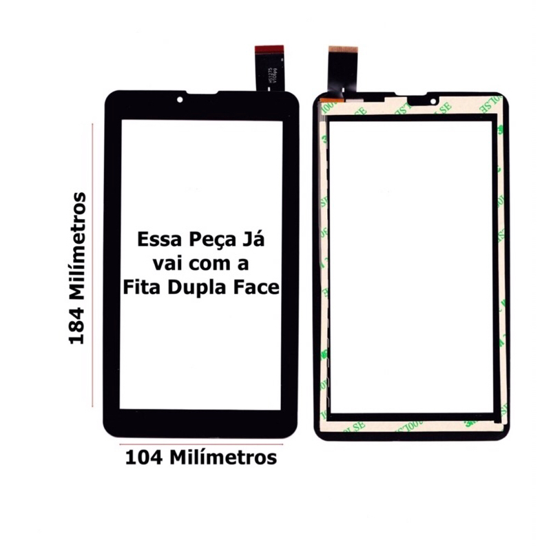 Tela Touch Vidro Tablet Multilaser M7 3g M73g Quad Core + 3m | Shopee ...