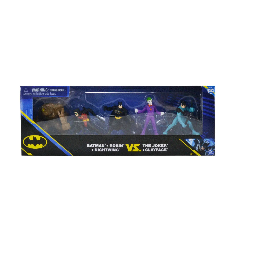 SET DE FIGURAS BATMAN - BATMAN + ROBIN + NIGHTWING vs THE JOKER ...
