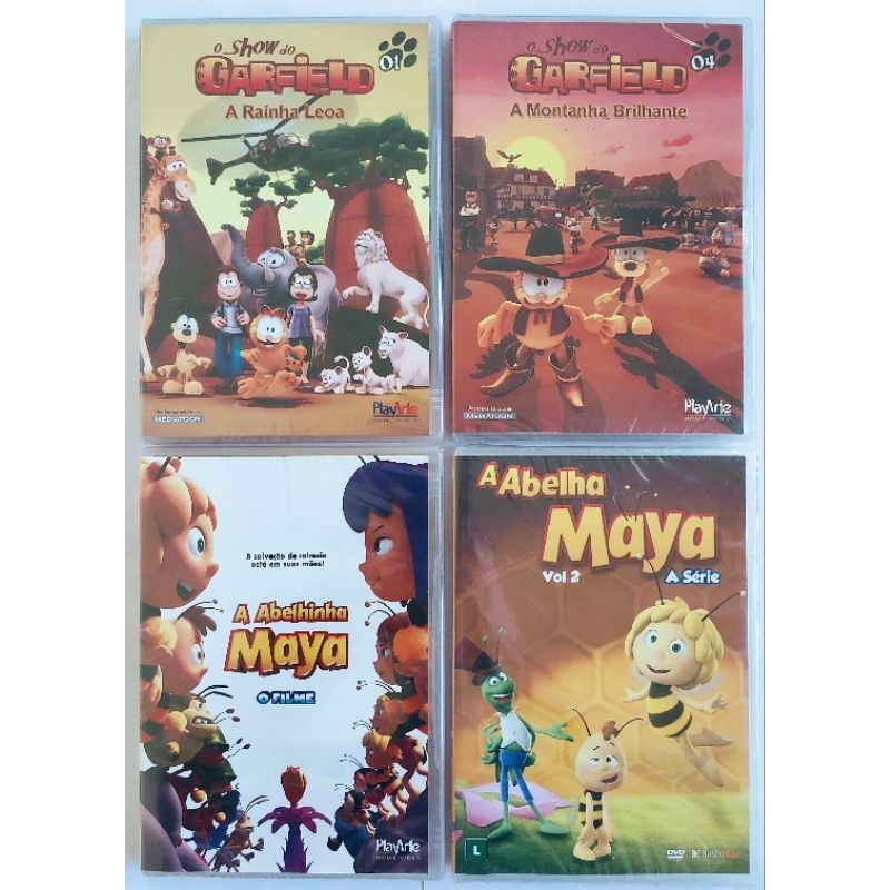Dvd Garfield - A Abelha Maya - Lacrado e Original - 4 Desenhos ...