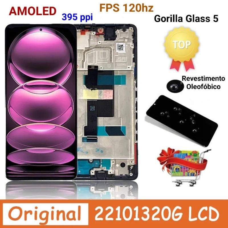 Tela Display Frontal Poco X5 Pro Original Xiaomi Touch C/aro | Shopee Brasil