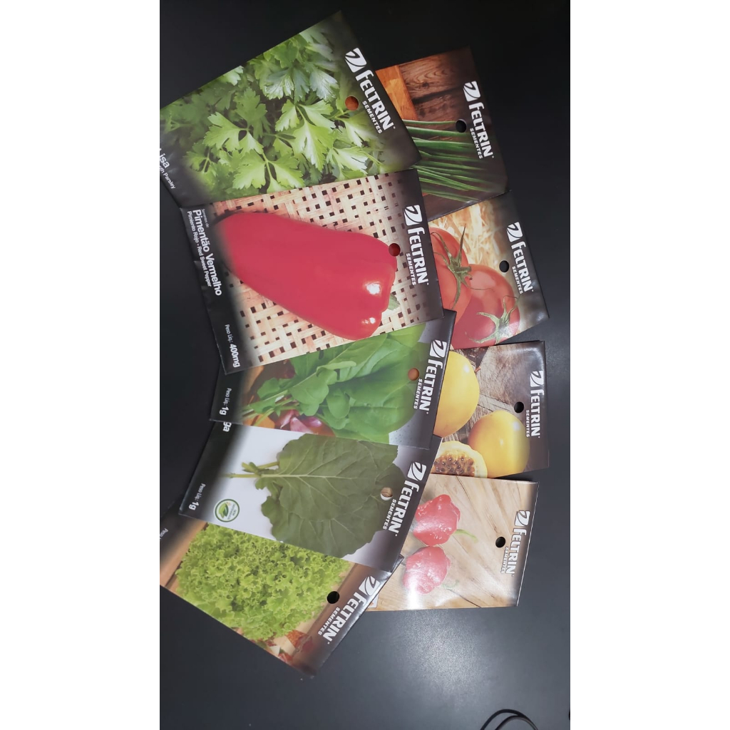 SEMENTES VARIADAS CONJUNTO DE 9 PACOTES | Shopee Brasil