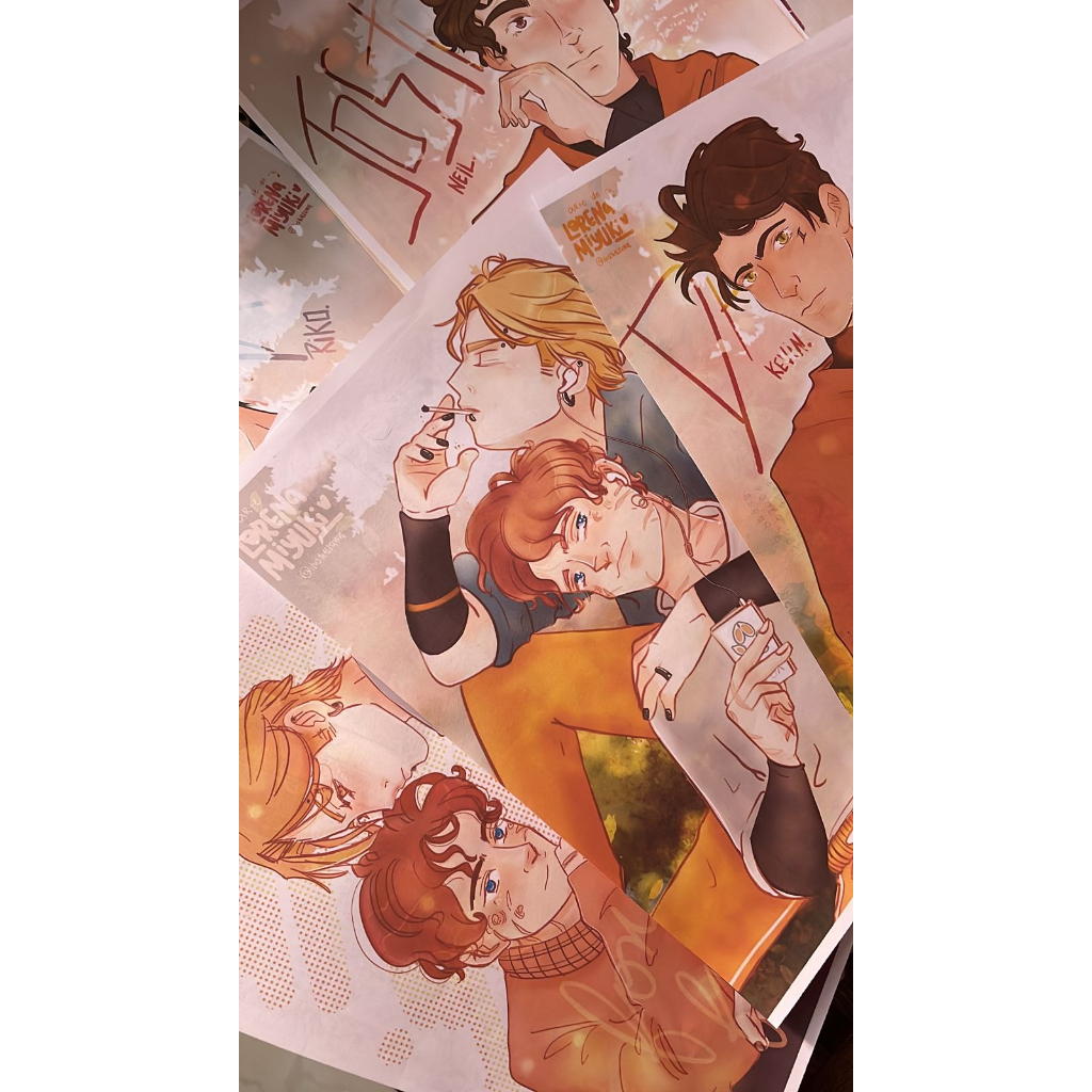 Prints Posteres personagens All For the Game | Foxhole Court | Tudo ...