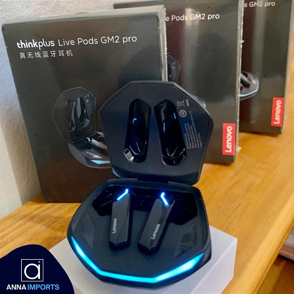 Lenovo GM2 Pro TWS Gamer Fone De Ouvido Sem Fio Bluetooth 5.3 De Baixa Latência Com Microfone ...