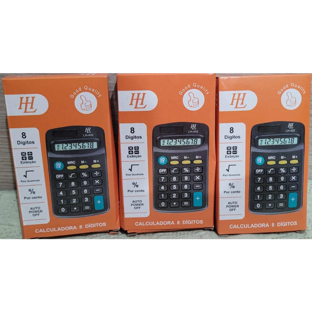 CALCULADORA 8 DIGITOS LH-402 LH | Shopee Brasil
