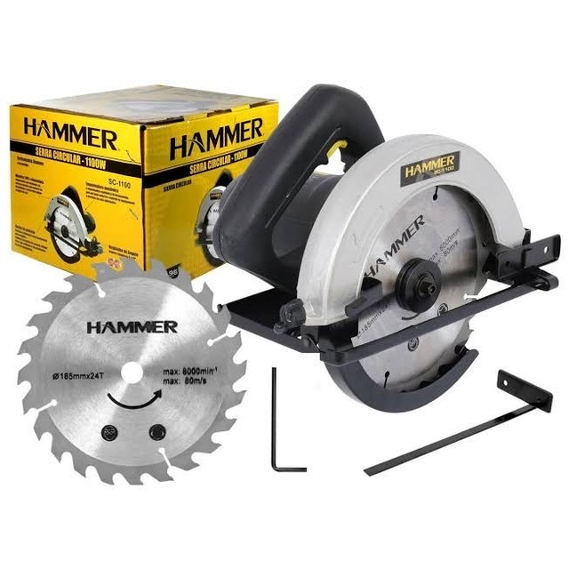 Serra Circular Hammer com Disco Guia e Chave - 110V ou 220V - HAMMER ...