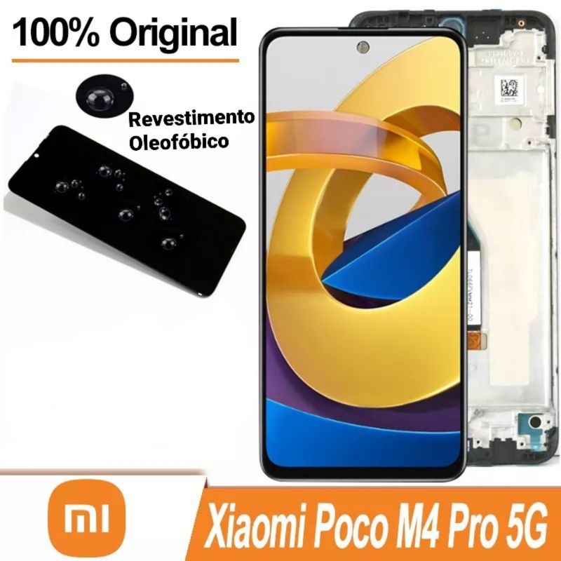Tela Display Frontal Poco M4 Pro 5g Original Xiaomi Touch C/aro | Shopee Brasil