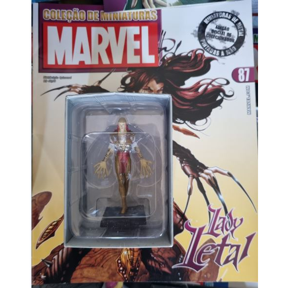 COLEÇÃO DE MINIATURAS MARVEL - LADY LETAL - NÚMERO 87 - EAGLEMOSS ...