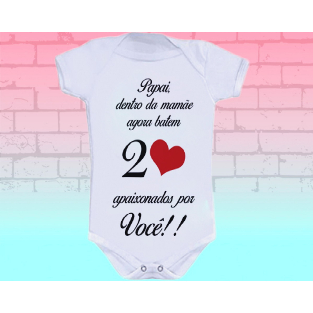 Body Para Anúncio De Gravidez Papai Dentro Da Mamãe Agora Shopee Brasil