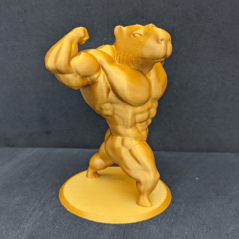 Capivara Body Builder Dourada - O Seu Novo Motivador de Treino | Shopee ...